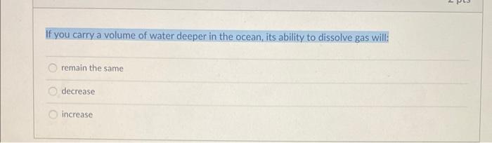 Solved If the salinity of a sample of seawater is 33 parts | Chegg.com