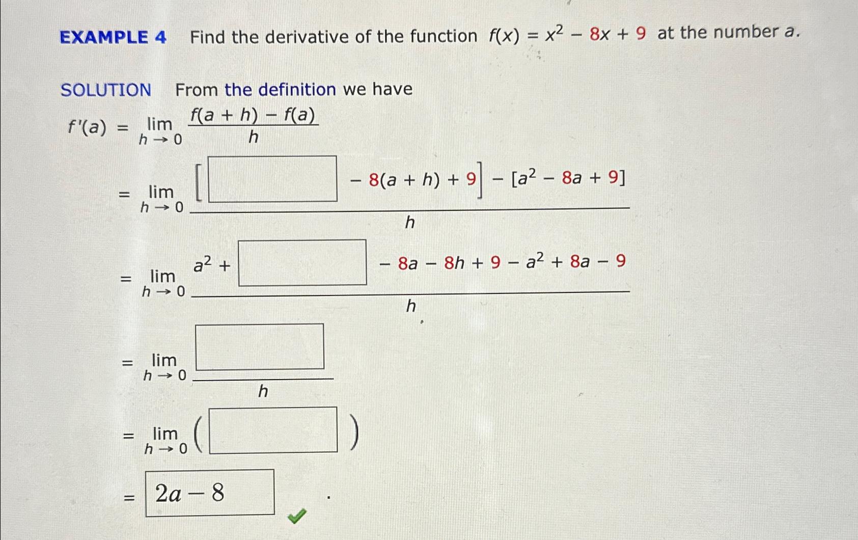 Solved EXAMPLE 4 ﻿Find the derivative of the function | Chegg.com