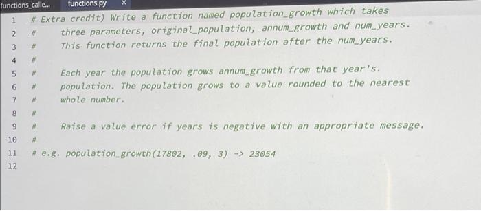 Solved hd 4. Extra Credit Problem Write a function named | Chegg.com