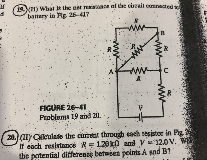 Solved (19.) (IT) What is the net resistance of the circuit | Chegg.com