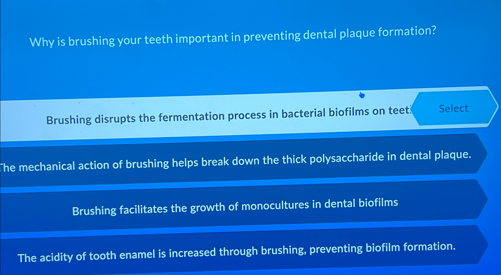 Solved Why is brushing your teeth important in preventing | Chegg.com