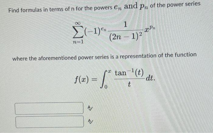 Solved Find formulas in terms of n for the powers en and pn | Chegg.com
