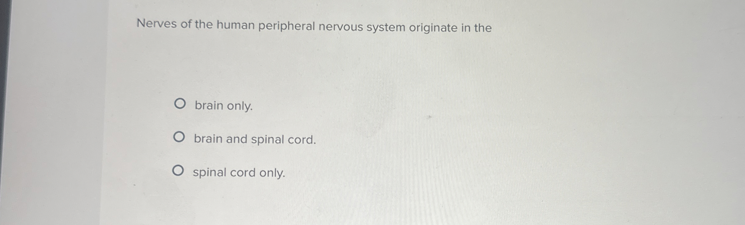 Solved Nerves of the human peripheral nervous system | Chegg.com