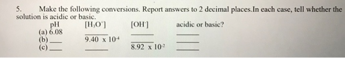 Solved Make the following conversions. Report answers to 2 | Chegg.com