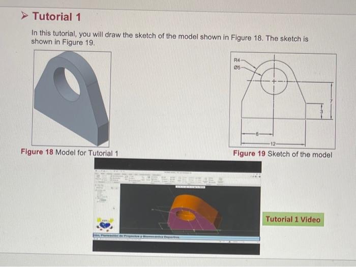 Solved Tutorial 1 In this tutorial, you will draw the sketch | Chegg.com
