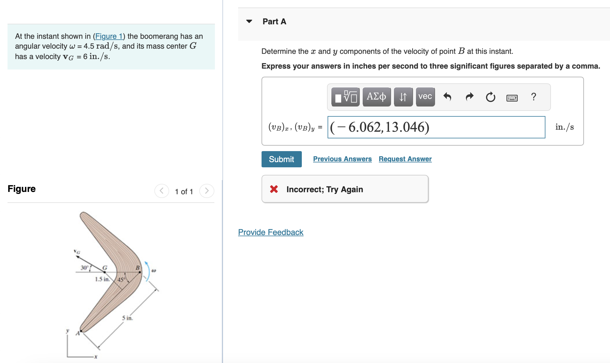 Solved Part AAt ﻿the instant shown in (Figure 1) ﻿the | Chegg.com