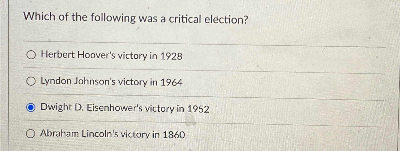 Solved Which of the following was a critical | Chegg.com