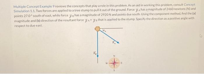 Solved Multiple Concept Example 9 reviews the concepts that | Chegg.com