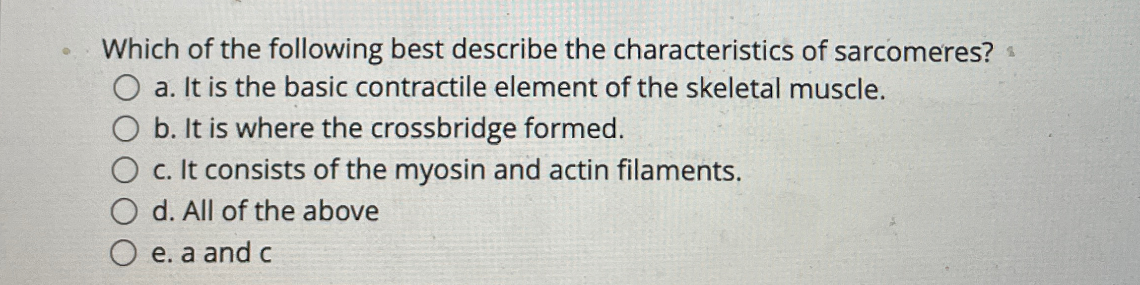 Solved Which of the following best describe the | Chegg.com