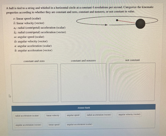 Solved A ball is tied to a string and whirled in a | Chegg.com