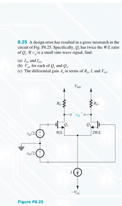 Solved 8.17 For the active-loaded BJT differential amplifier | Chegg.com Solved 8.17 For the active-loaded BJT differential amplifier | Chegg.com