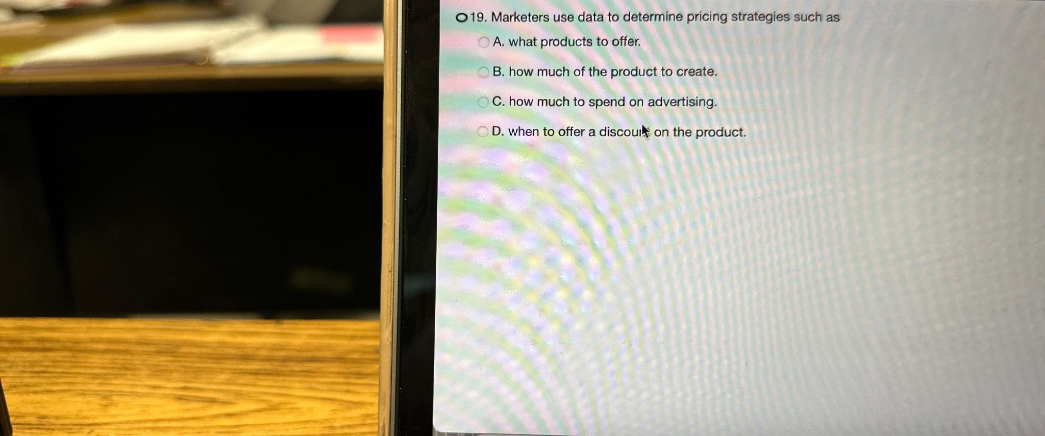 Solved Marketers use data to determine pricing strategies | Chegg.com