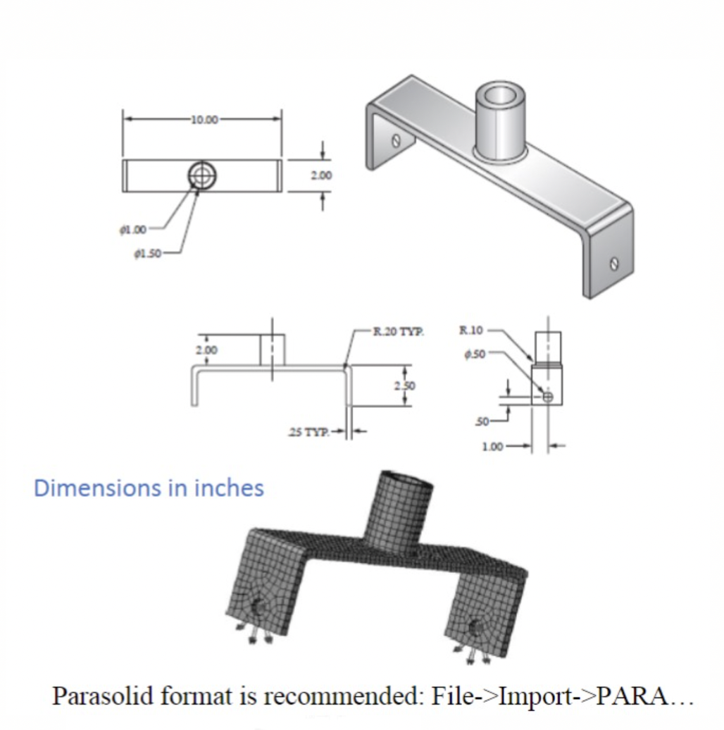Solved Exercise 2A swivel C ﻿bracket is mounted to a ceiling | Chegg.com