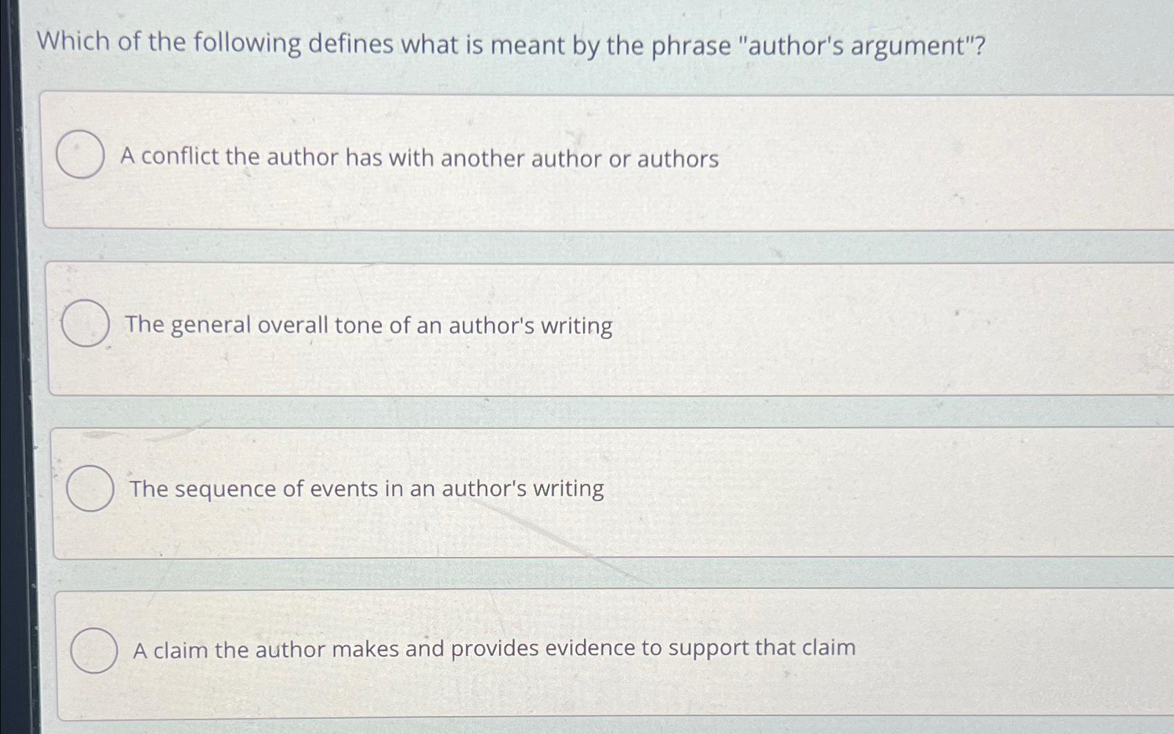 Solved Which of the following defines what is meant by the | Chegg.com