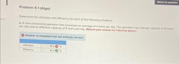 Solved Determine the utilization and efficlency for each of | Chegg.com
