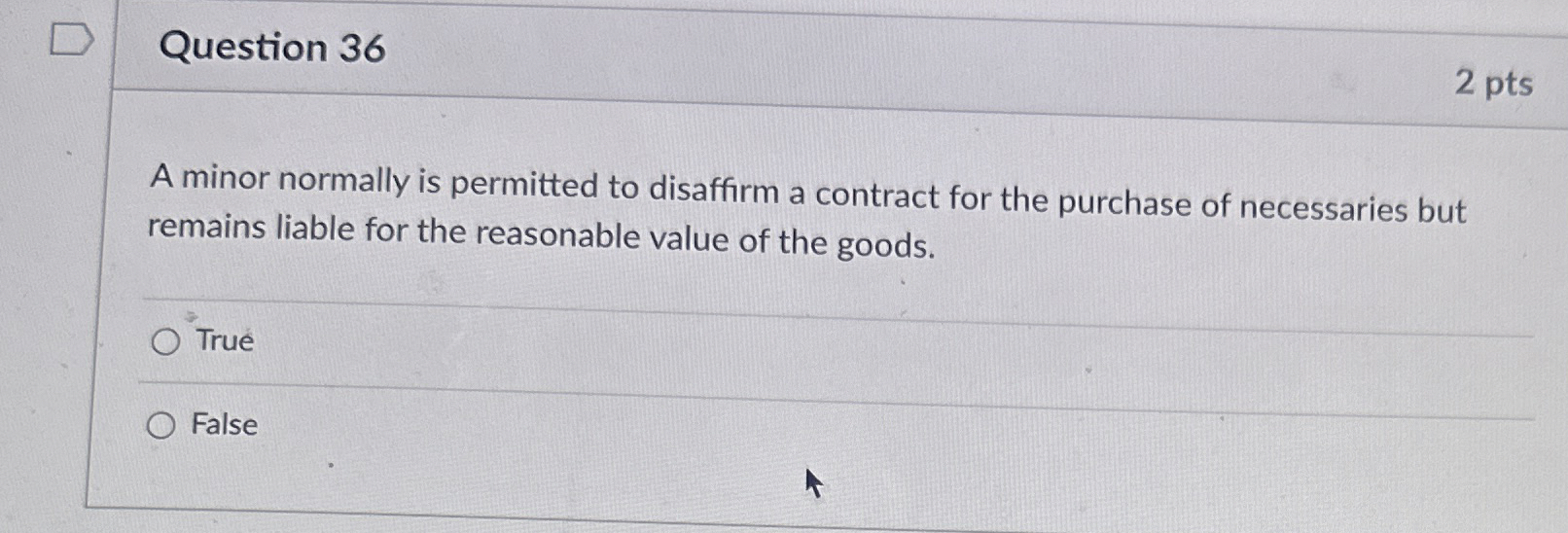 Solved Question 362 ﻿ptsA minor normally is permitted to | Chegg.com