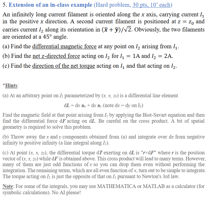 Solved *Hints: (a) ﻿At an arbitrary point on I_(2)x,x,z_(0) | Chegg.com