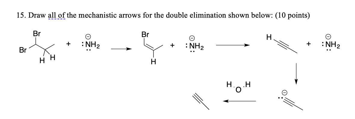 Solved Draw all of ﻿the mechanistic arrows for the double | Chegg.com