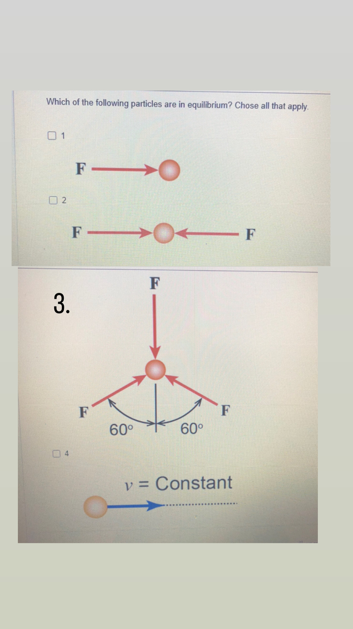 Solved Which of the following particles are in equilibrium? | Chegg.com