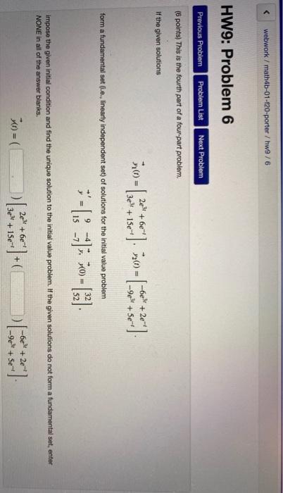 Solved webwork / mathb-01-120-porter/hwa / 6 HW9: Problem 6 | Chegg.com