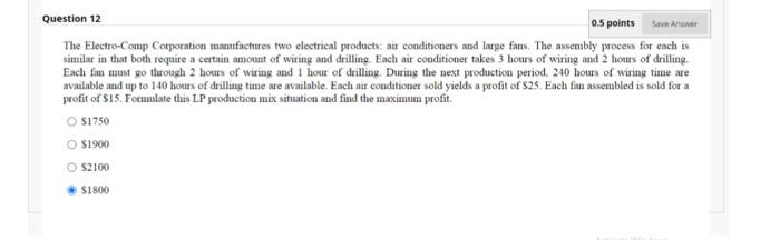 Solved The Electro-Comp Corporation manufactures two | Chegg.com