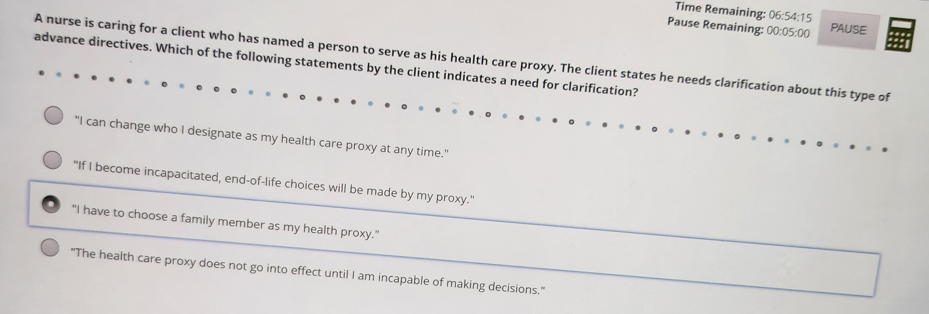 Solved advance directives. Which of ﻿the following | Chegg.com