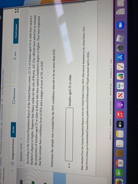 Solved Updated The Practice of Statistics - 6e - Kristina | Chegg.com