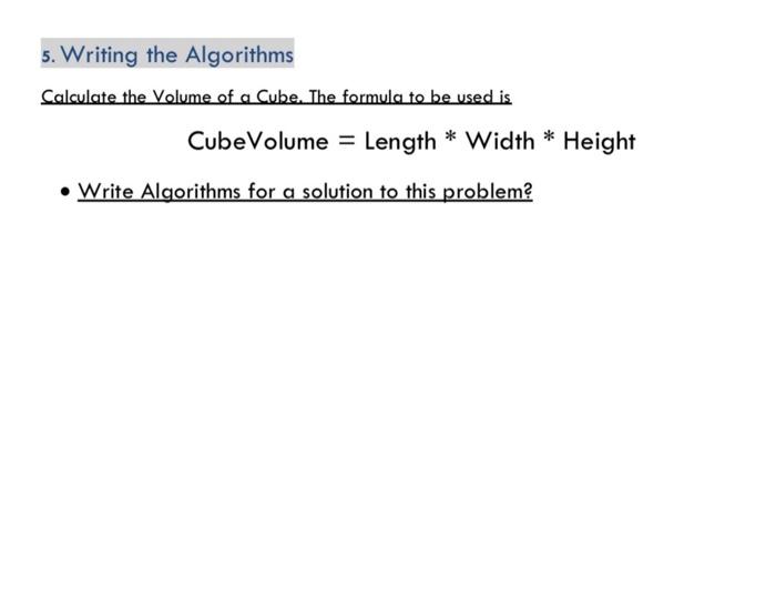 Solved 1 Problem Analysis Chart Pac Calculate The Volume Chegg