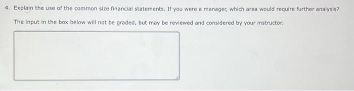 Common-Size Financial Statement Analysis Using Excel | Chegg.com