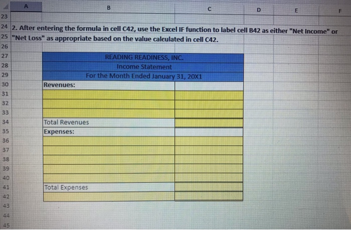 Solved Reading Readiness, Inc. has provided you its list of | Chegg.com