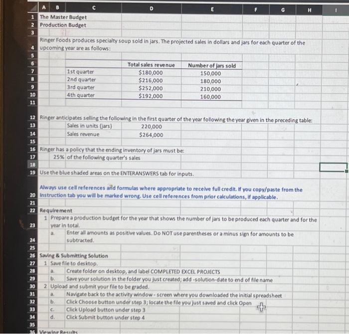 Solved \r\n(Always use cell references and formulas where | Chegg.com Solved \r\n(Always use cell references and formulas where | Chegg.com