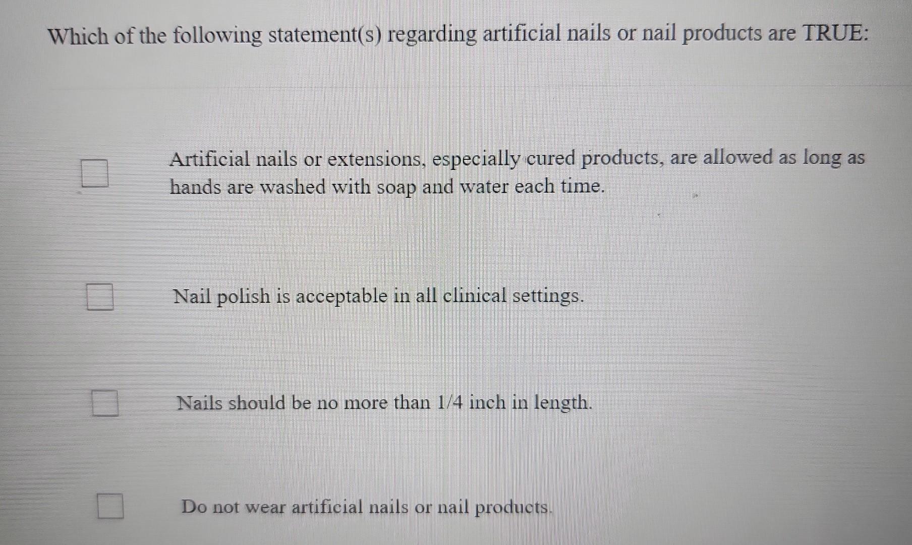 Solved Select all statements that are true regarding using | Chegg.com