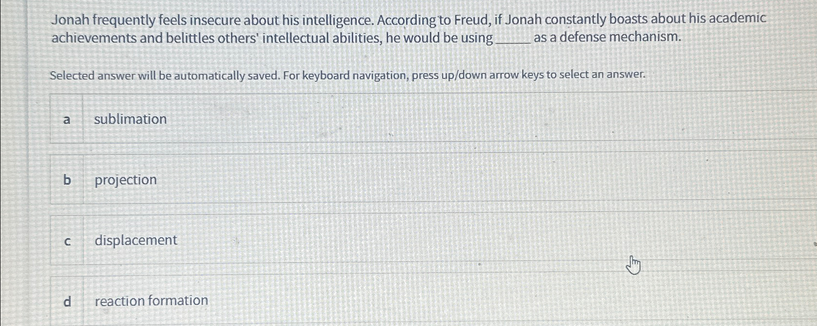 Solved Jonah frequently feels insecure about his | Chegg.com