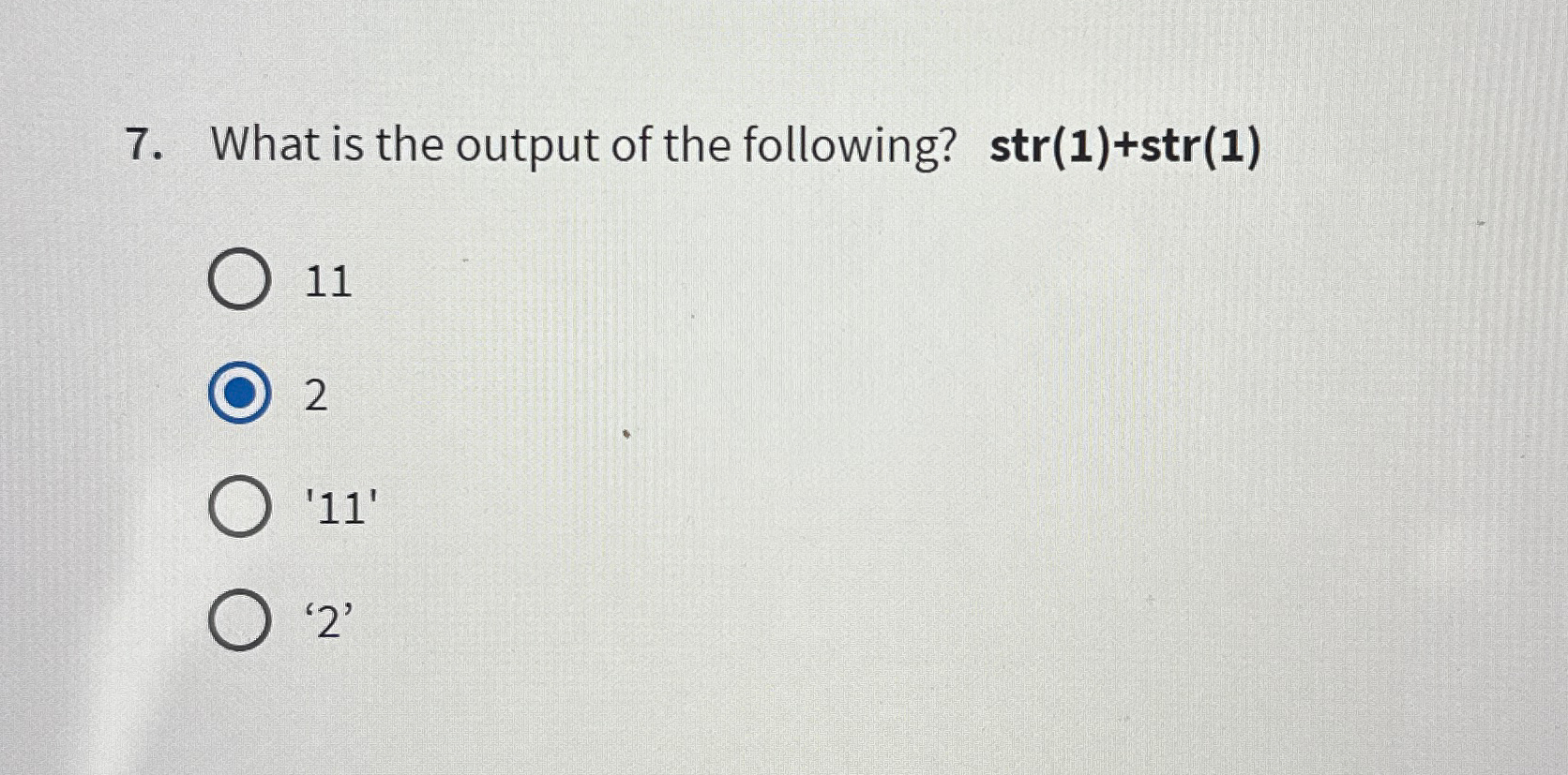 Solved What is the output of the following? | Chegg.com