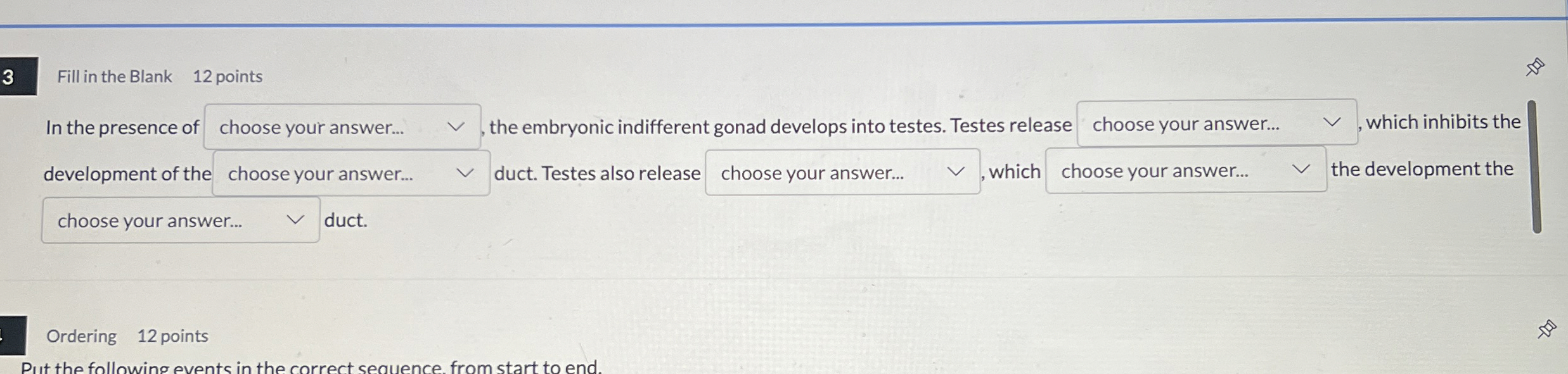 Solved 3Fill in the Blank 12 ﻿pointsIn the presence of | Chegg.com