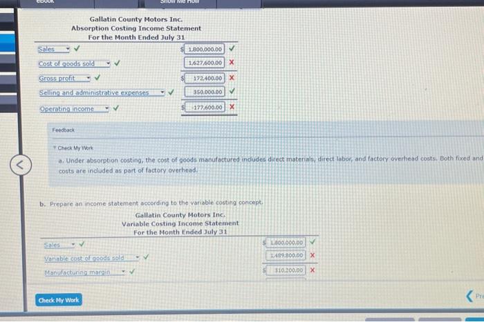 ACC 202 EX.07.02.ALGOB. prepare an income statement | Chegg.com