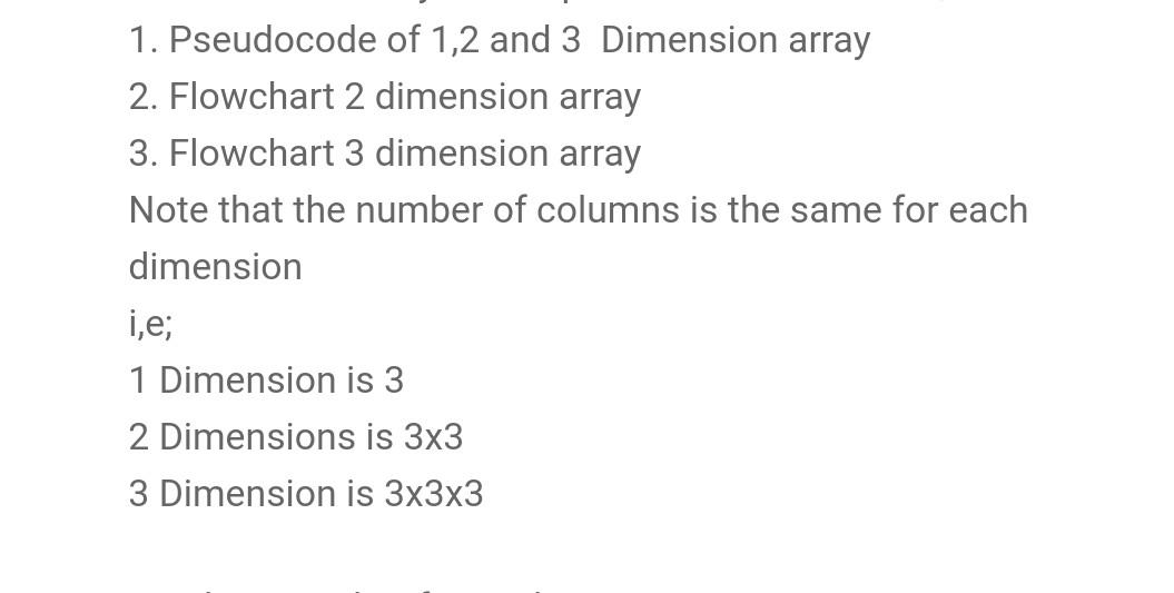 Solved make flowchart and write pseudocode for 1 , 2 ,3 | Chegg.com
