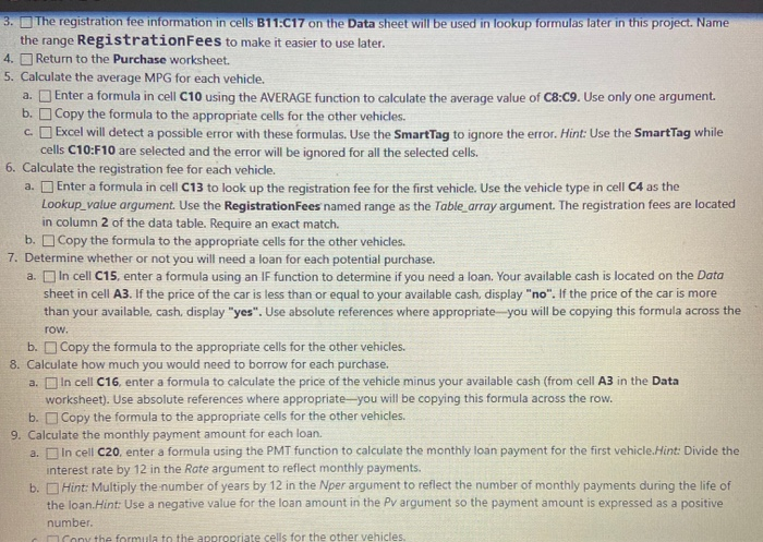 Solved i need to know the formulas and steps to complete | Chegg.com
