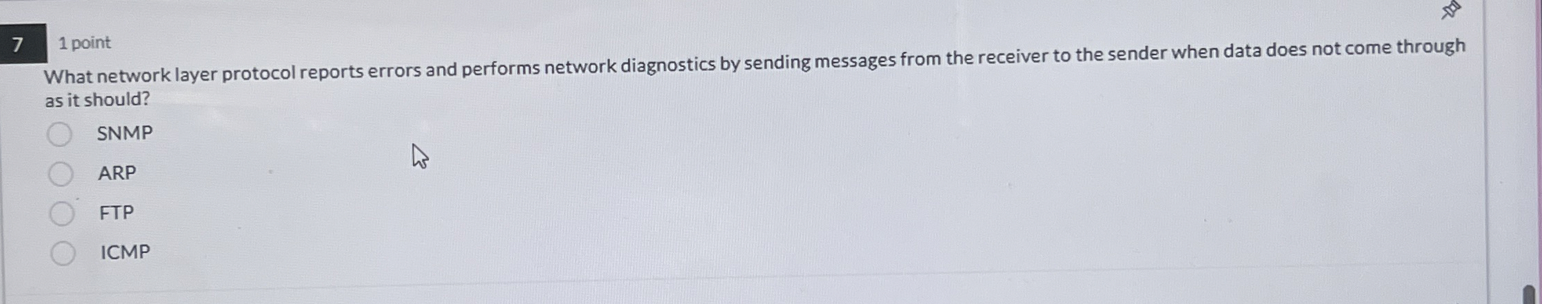 Solved 71 ﻿pointWhat network layer protocol reports errors | Chegg.com