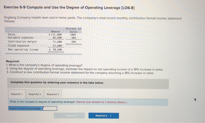 Solved Exercise 6-7 Target Profit Analysis (L06-6) Lin | Chegg.com