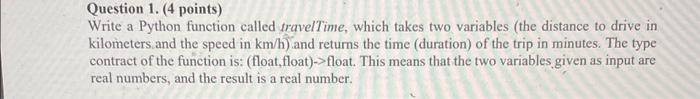 Solved Question 1 4 Points Write A Python Function Called 1648