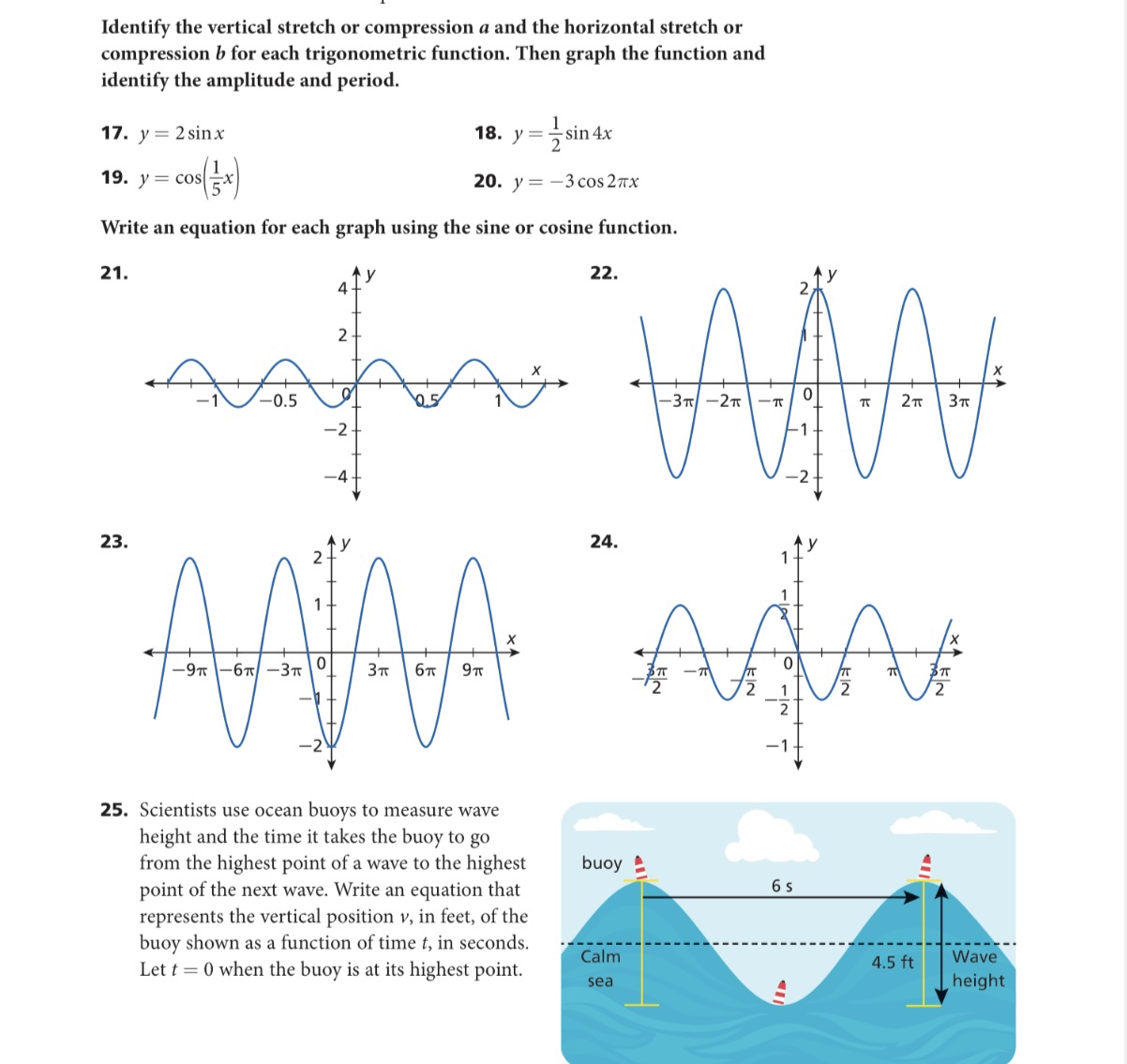Solved Identify the vertical stretch or compression a and | Chegg.com