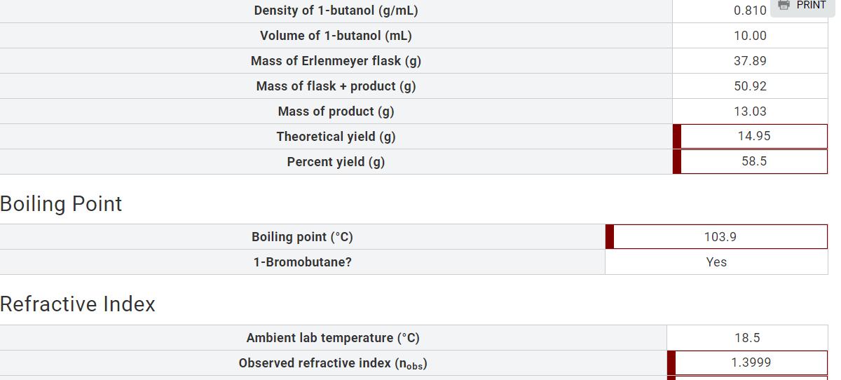 Also calculate the : Boiling PointRefractive | Chegg.com