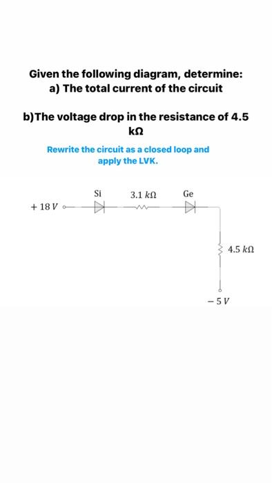 Solved Given the following diagram, determine: a) The total | Chegg.com