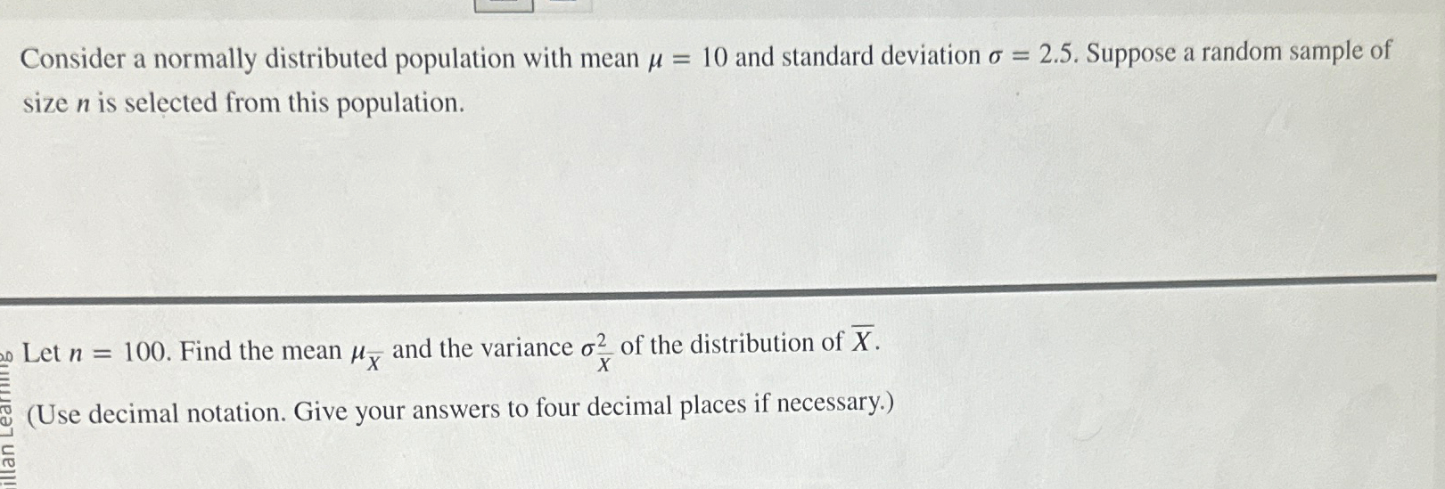 Consider a normally distributed population with mean | Chegg.com