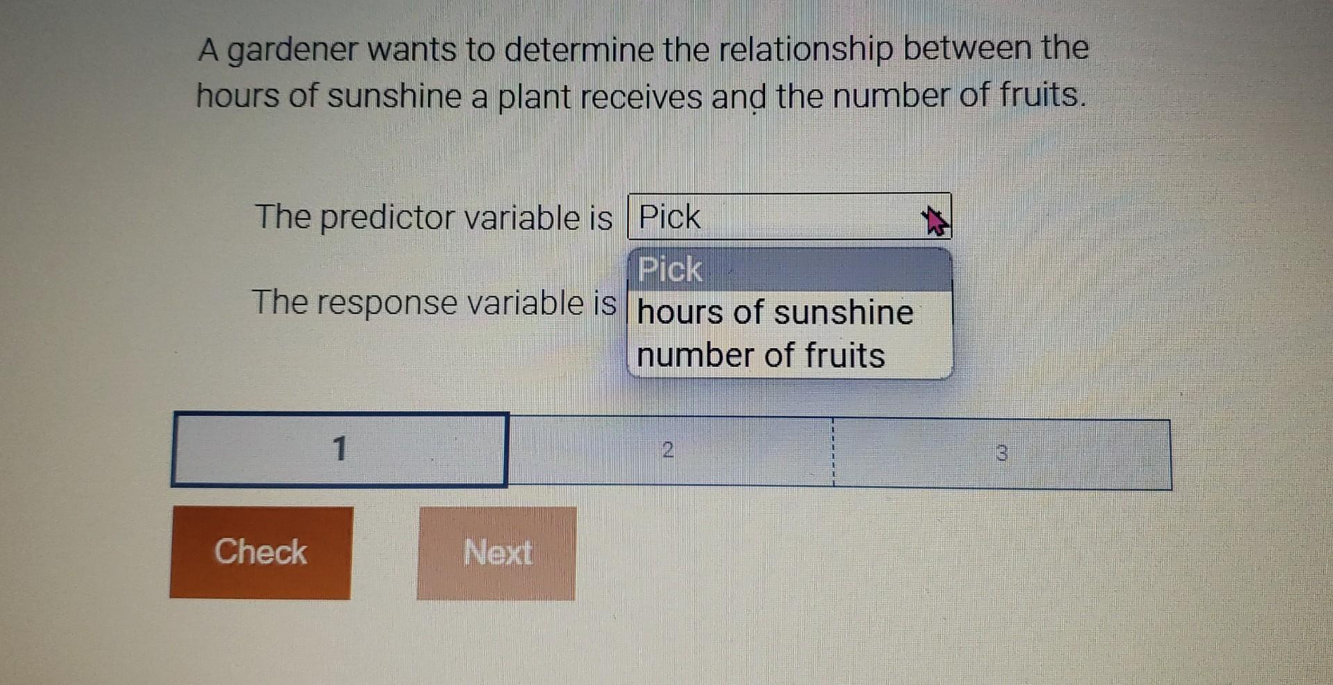 Solved A gardner wants to determine whether the relationship | Chegg.com