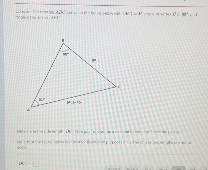 Solved Consider the triangle ABC shown in the figure below | Chegg.com