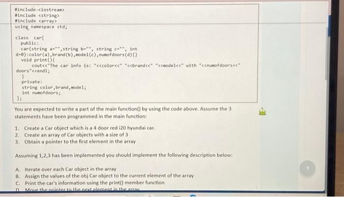 Solved Hnclude -〈lostream〉 ainclude sstring? include a="=, | Chegg.com
