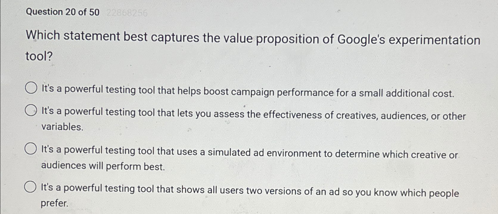 Solved Question 20 ﻿of 50Which statement best captures the | Chegg.com