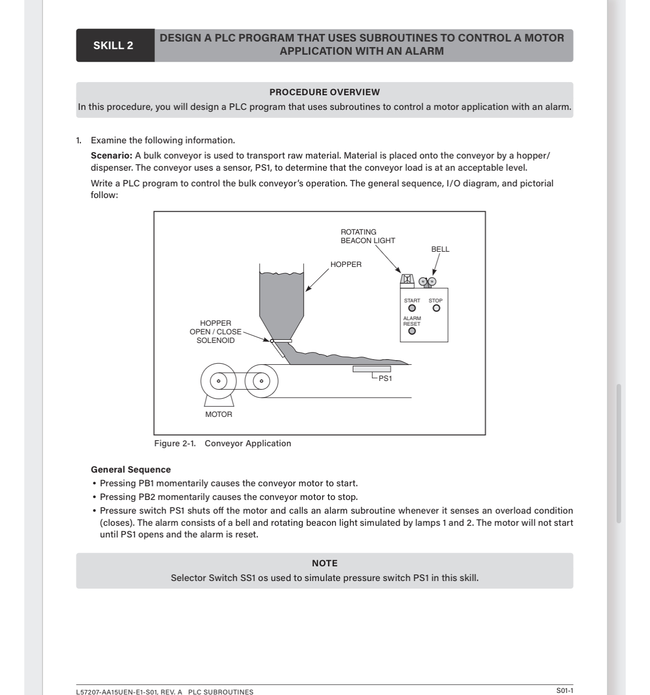 Solved SKILL 2DESIGN A PLC PROGRAM THAT USES SUBROUTINES TO | Chegg.com